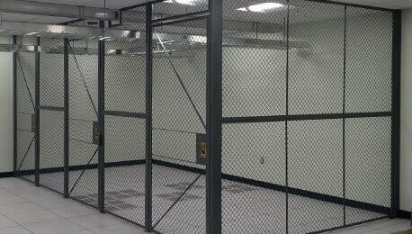Wire Mesh Partitions for Secure, Scalable Storage | KABTech