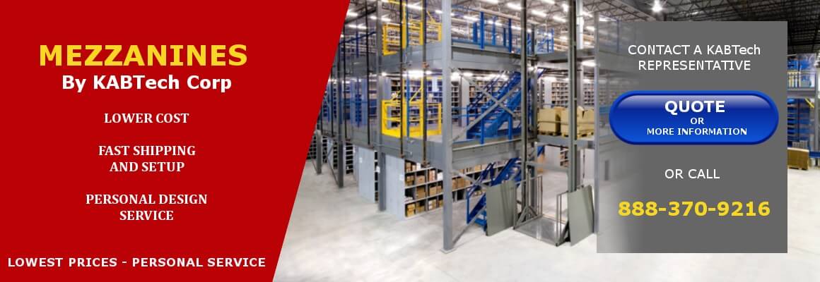 Warehouse Mezzanine Systems & Platforms - KABTech Corp